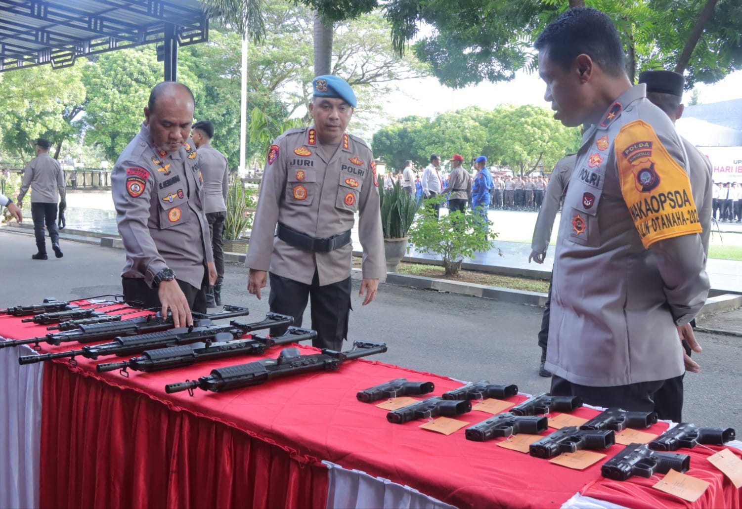 Wakapolda Gorontalo Cek Senjata Api Personel Cegah Terjadinya Pelanggaran
