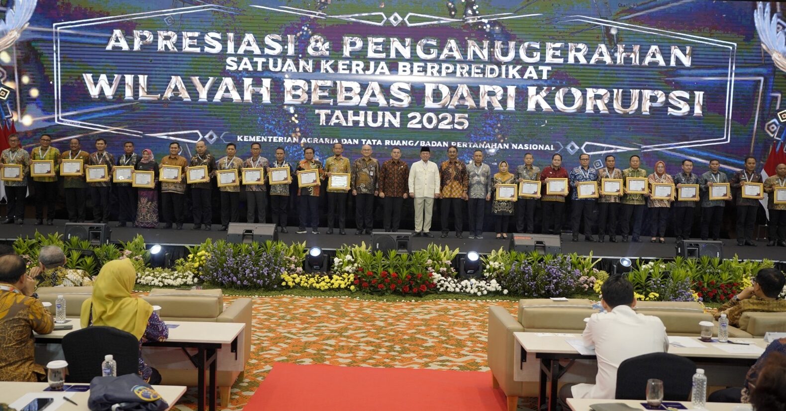 24 Satker Kementerian ATR/BPN Terima Predikat Wilayah Bebas Korupsi